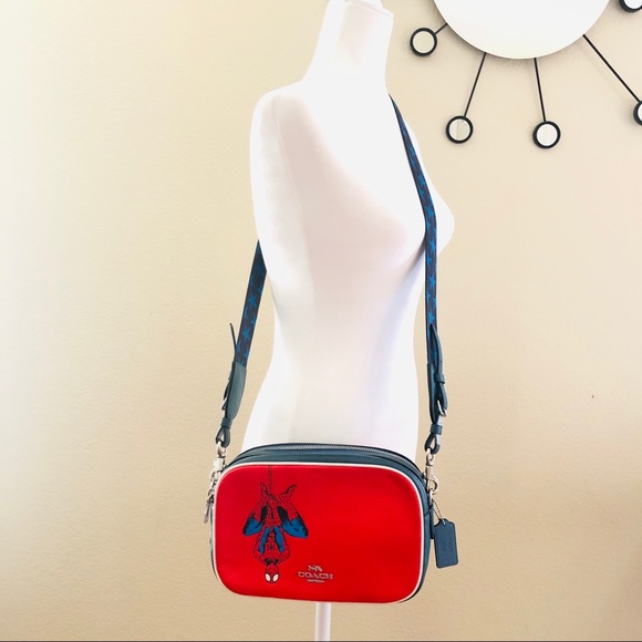 Coach | Bags | Coach Marvel Spiderman Jes Crossbody Red Purse | Poshmark